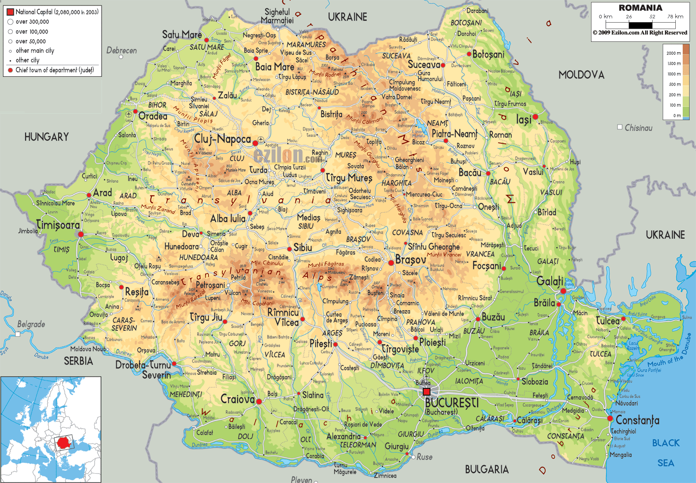 Romania Maps Europe Map Romania Maps Europe Map