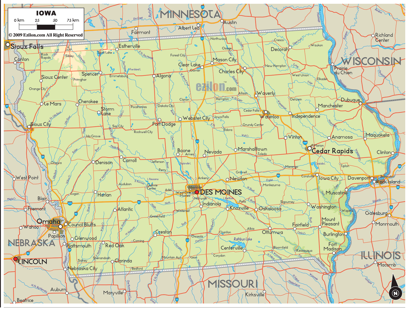 Detailed Map Of Iowa State Ezilon Maps - vrogue.co Detailed Map Of Iowa State Ezilon Maps - vrogue.co